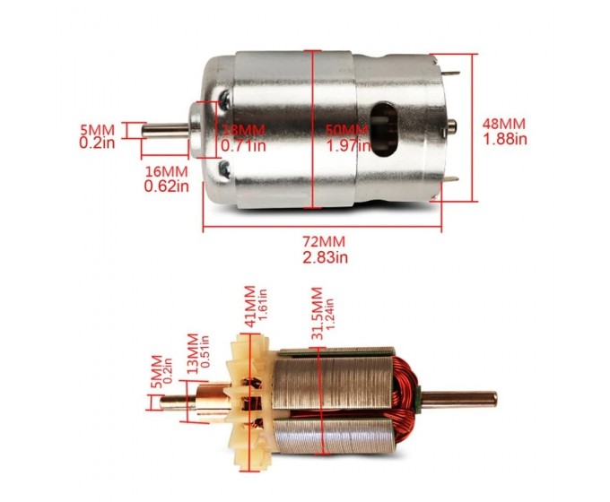12V-24V High Power Large Torque 895 Electric Motor