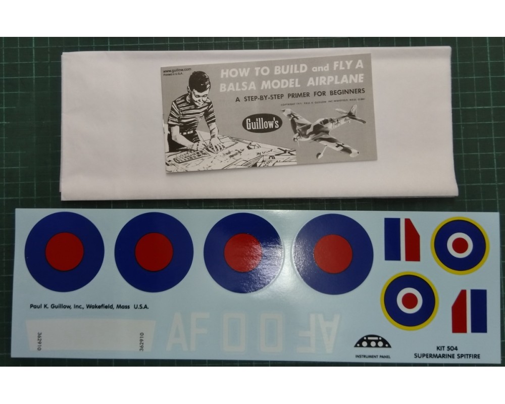 Supermarine MK-1 Spitfire Balsa kit