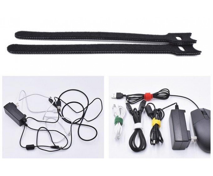 20CM Cable Cord Ties Velcro Battery Strap - 1 pc
