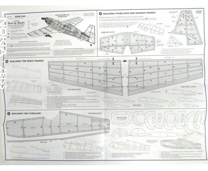 Edge 540 Balsa Plane